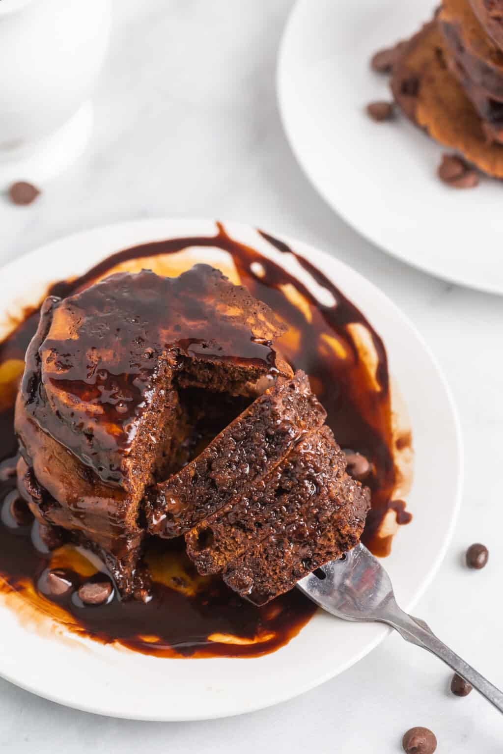 Mocha Chocolate Chip Pancakes • Pancake Recipes
