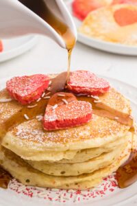 Valentine's Day Pancakes • Pancake Recipes