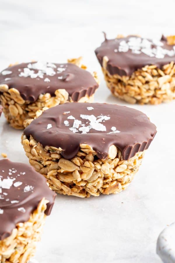 Oatmeal Cups With Fudge Topping • Pancake Recipes