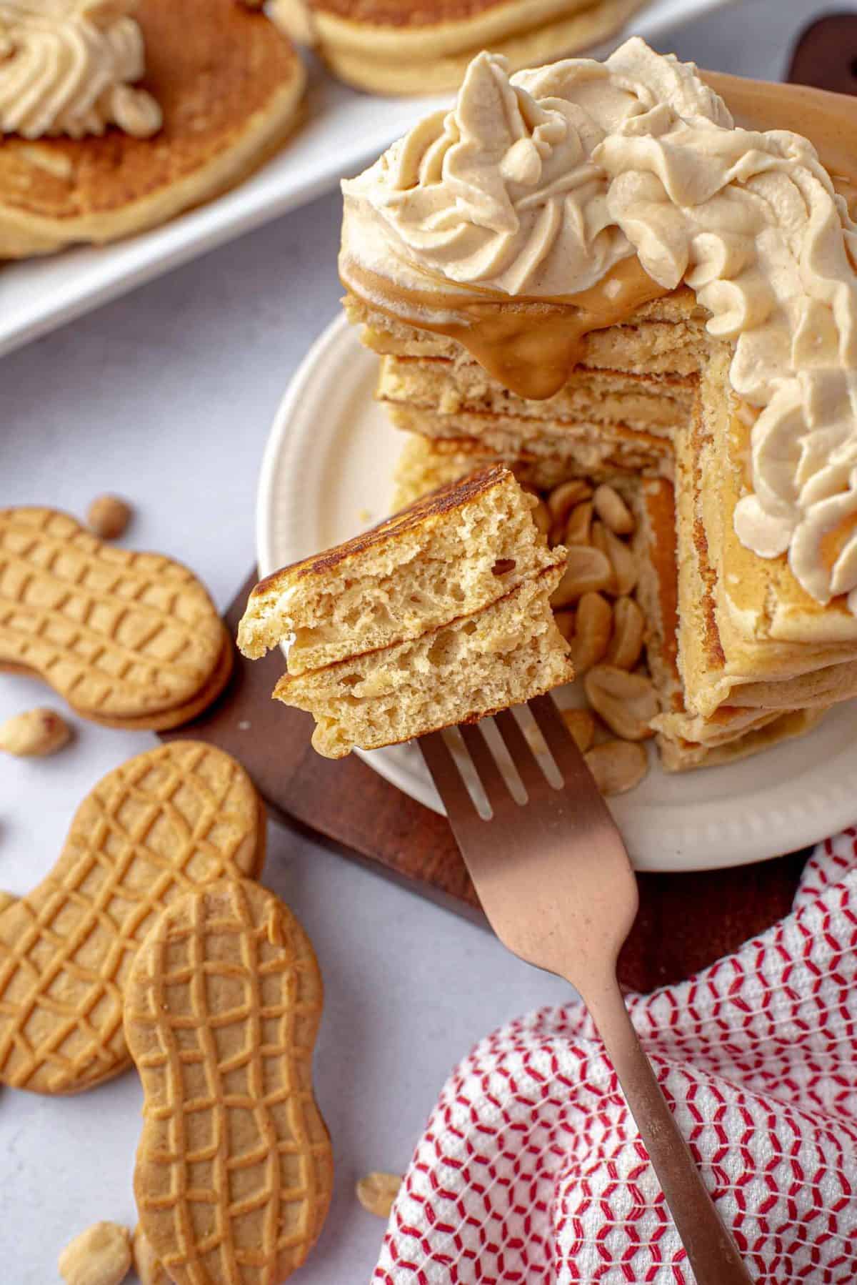 Nutter Butter Pancakes • Pancake Recipes