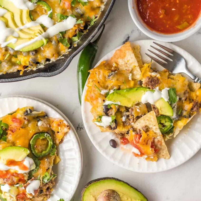 Breakfast Nachos - Loaded with Toppings! • Pancake Recipes