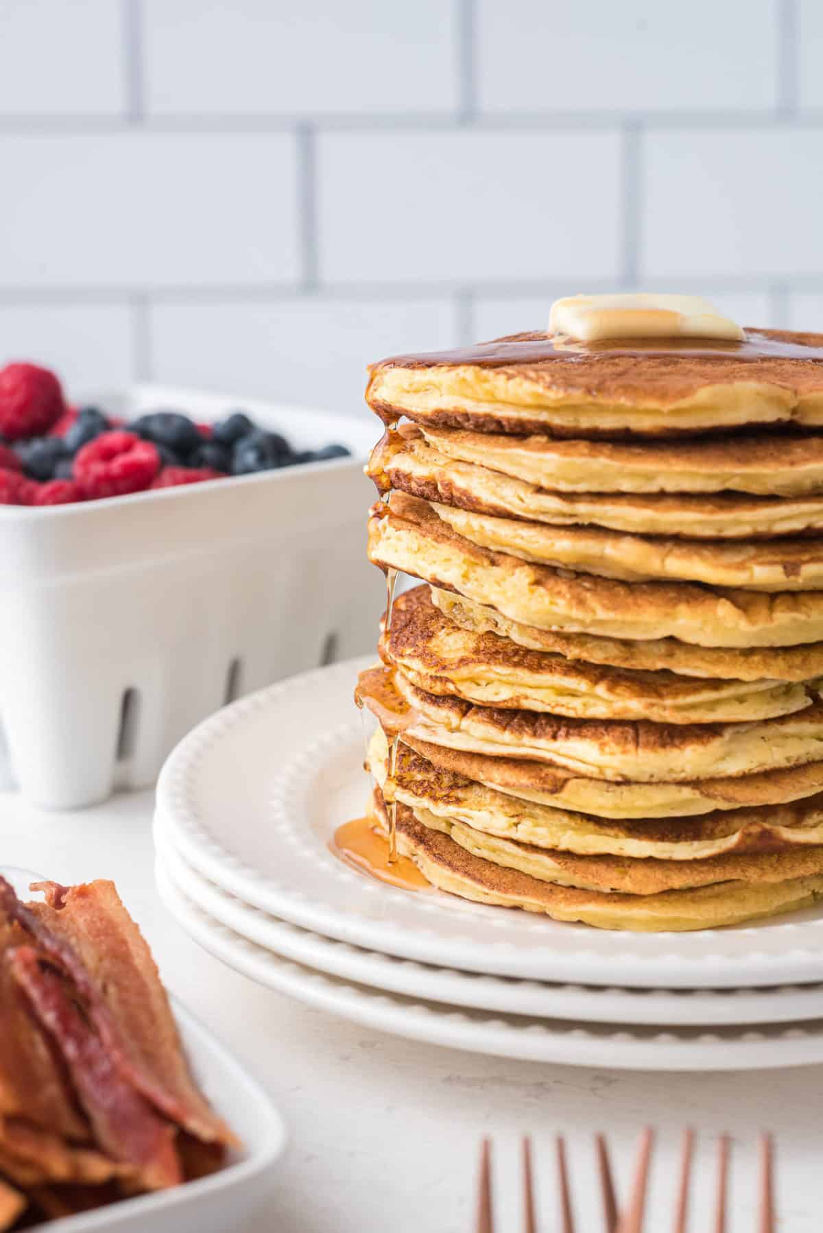 Ricotta Pancakes Recipe - fluffy and moist! • Pancake Recipes