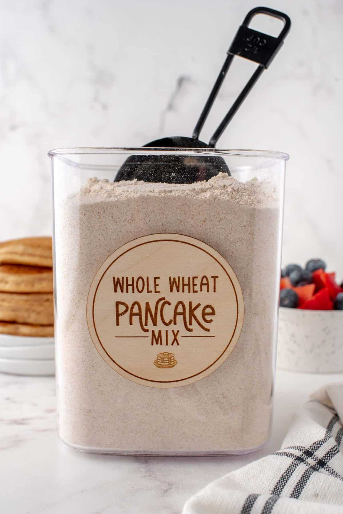 Whole Wheat Pancake Mix • Pancake Recipes