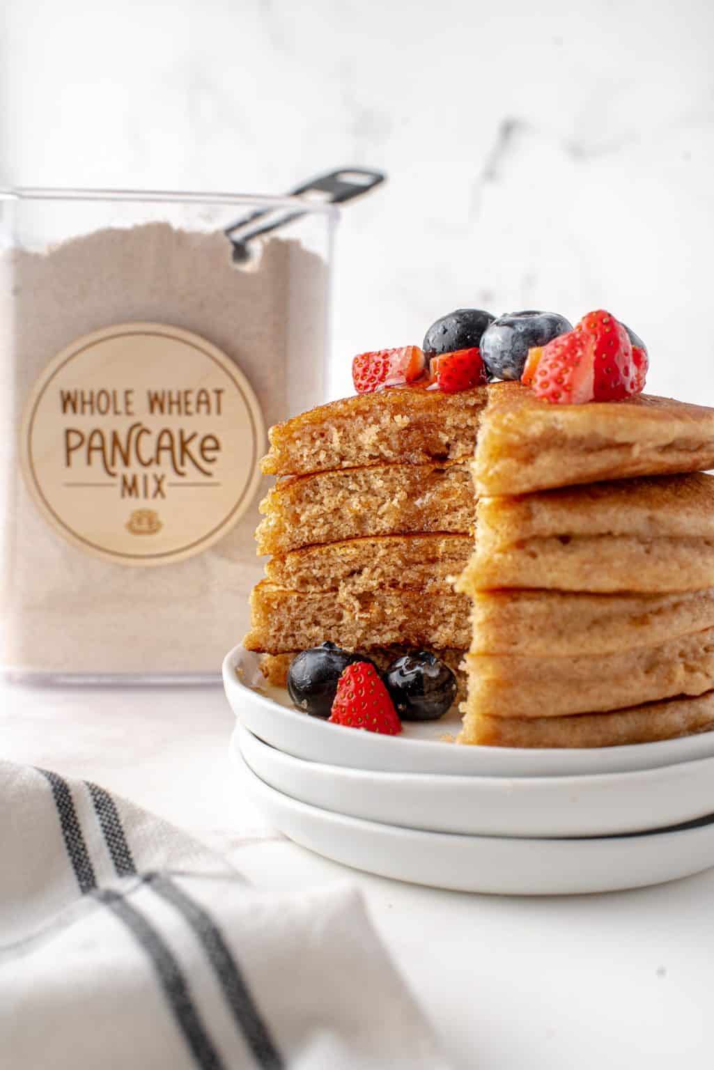 Whole Wheat Pancake Mix • Pancake Recipes