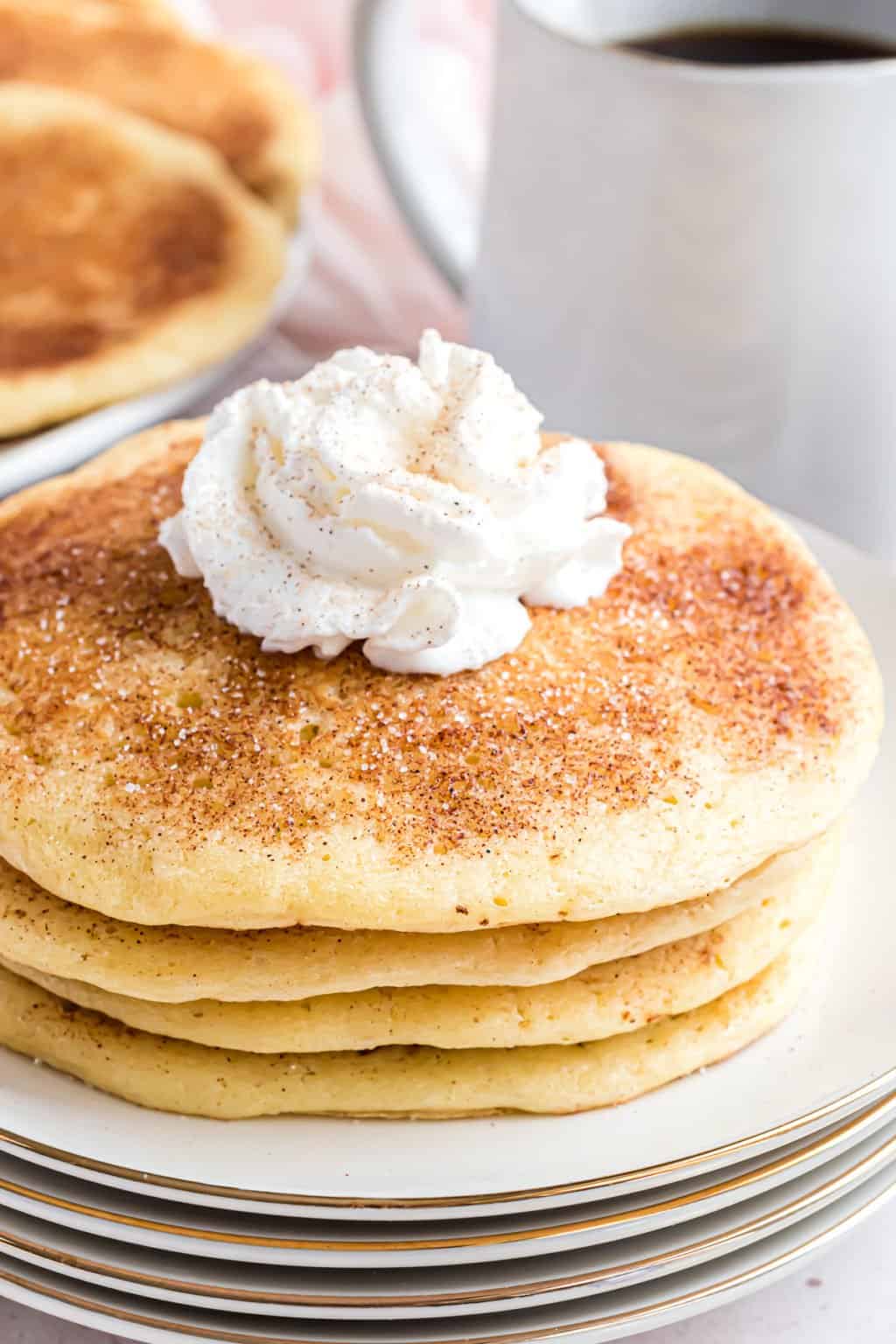 Snickerdoodle Pancakes • Pancake Recipes
