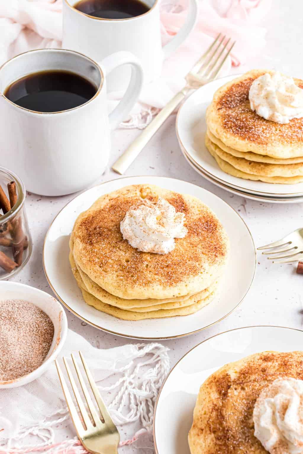 Snickerdoodle Pancakes • Pancake Recipes