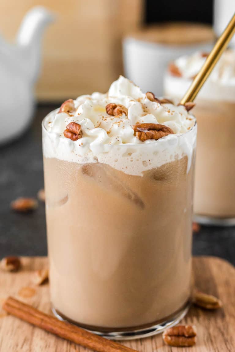 Maple Pecan Latte (Iced or Hot!) • Pancake Recipes