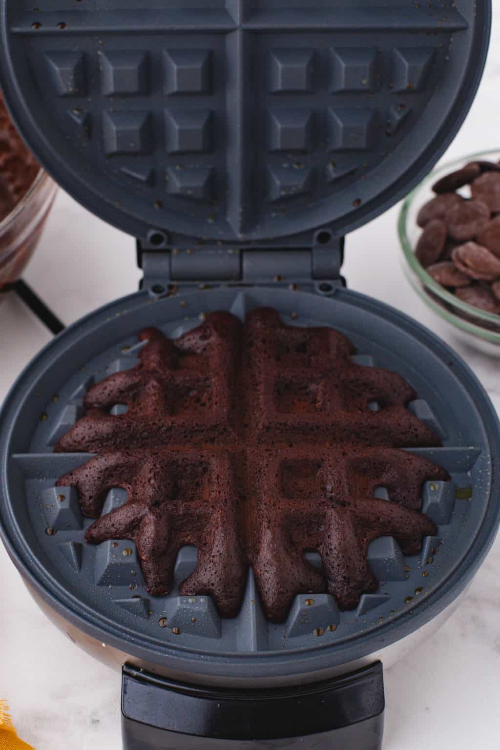 Bat-Shaped Halloween Waffles • Pancake Recipes