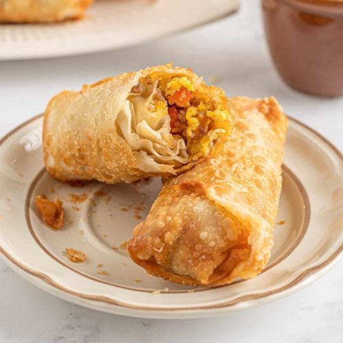Breakfast Egg Rolls • Pancake Recipes