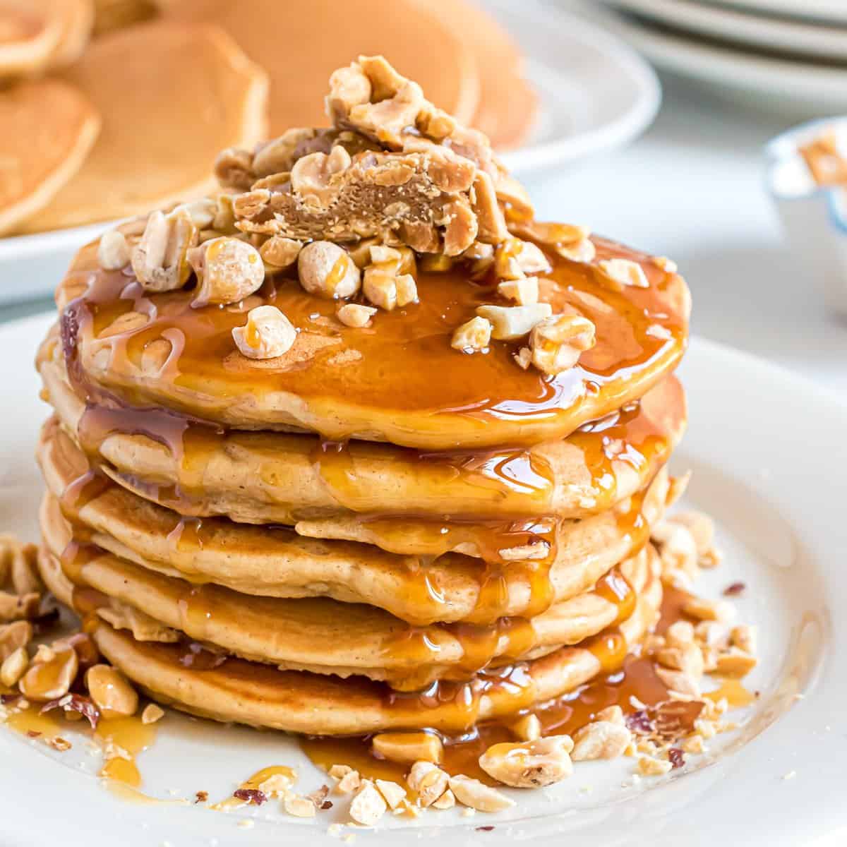 Reese's Peanut Butter Cup Pancakes • Pancake Recipes